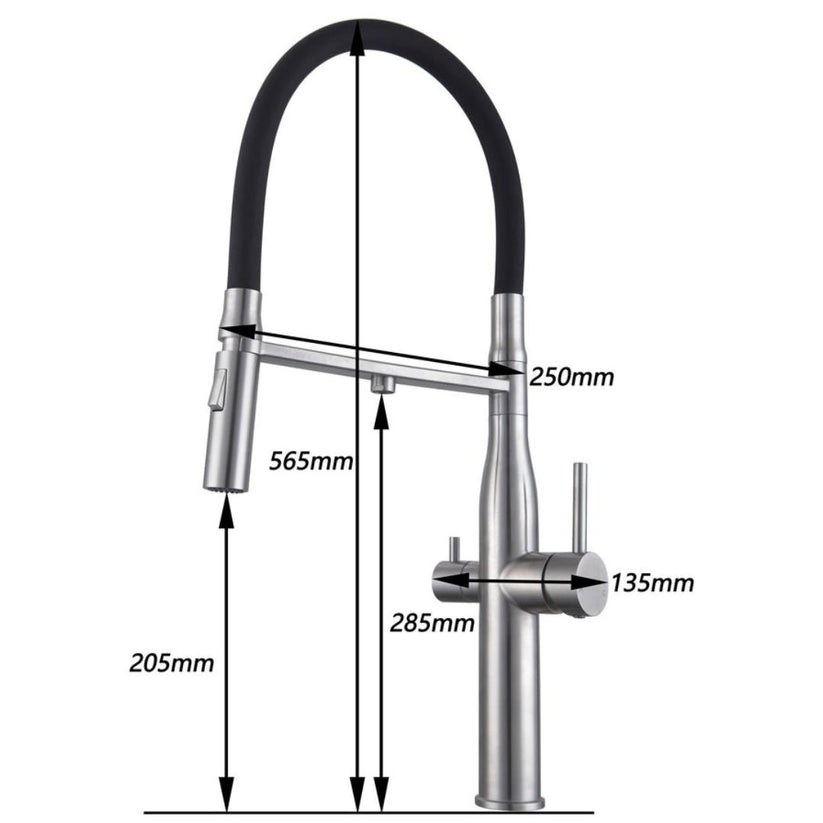 Pull-Out Spray 3-Way Mixer Tap – MDC Water