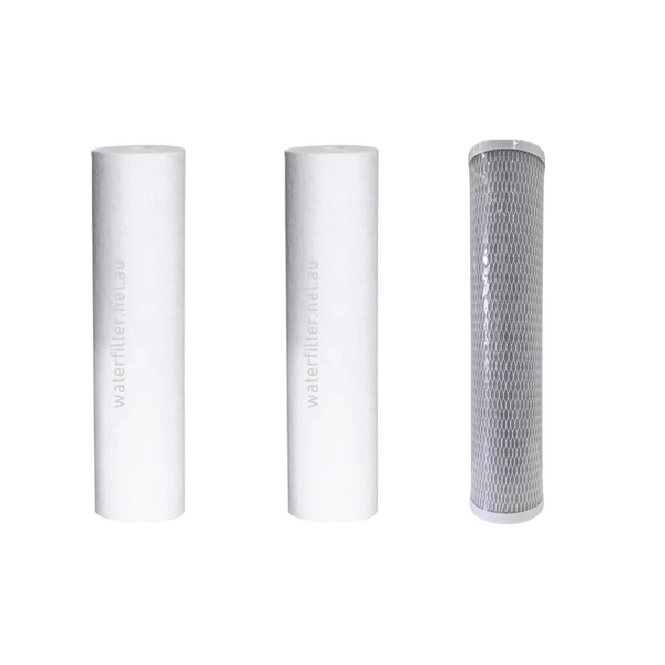 20" x 4.5" Triple Big Blue Whole House Filter (With Gauges) – MDC Water